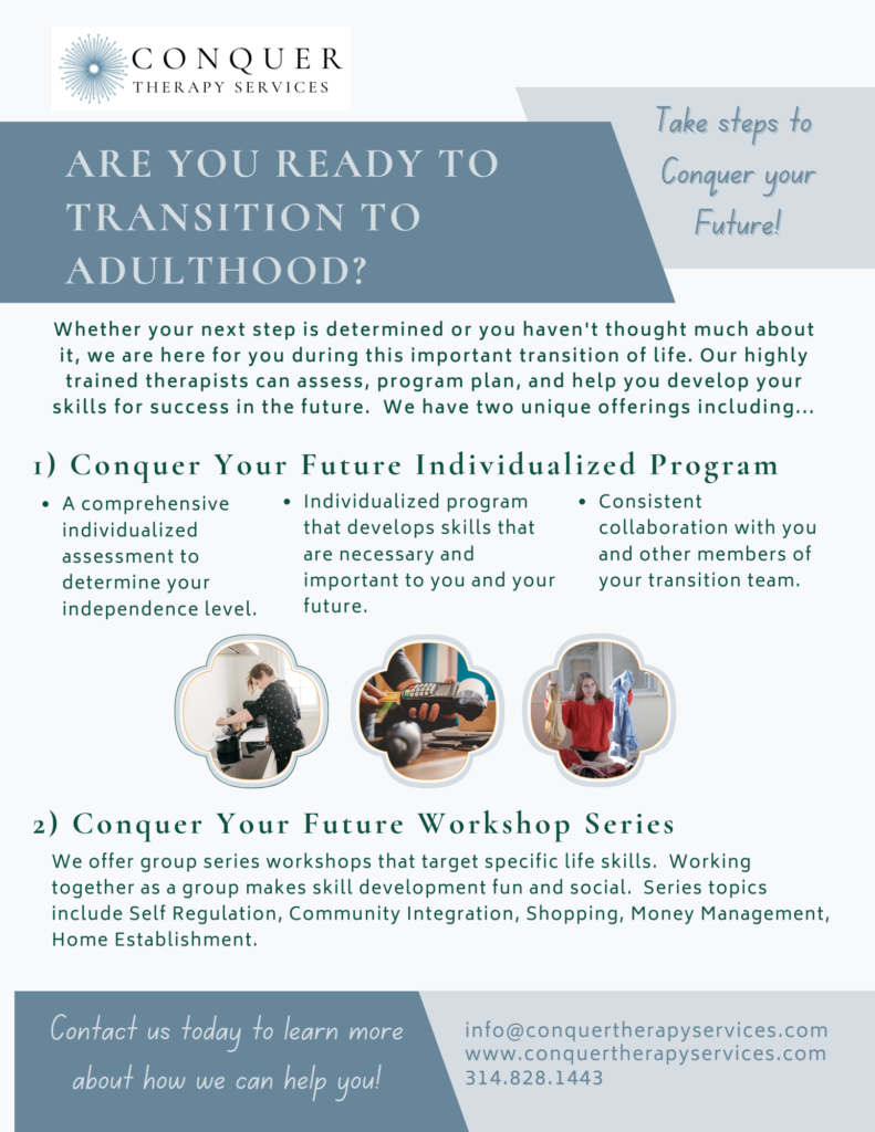 Transition To Adulthood - Conquer Therapy Services